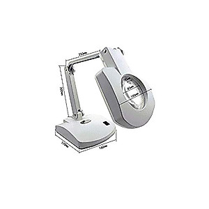 SFMZCM Esktop Magnifier Lamp with Light |Adjustable Arm Magnifier Lamp Light Magnifying Glass Lens Diopter Folding Magnifier