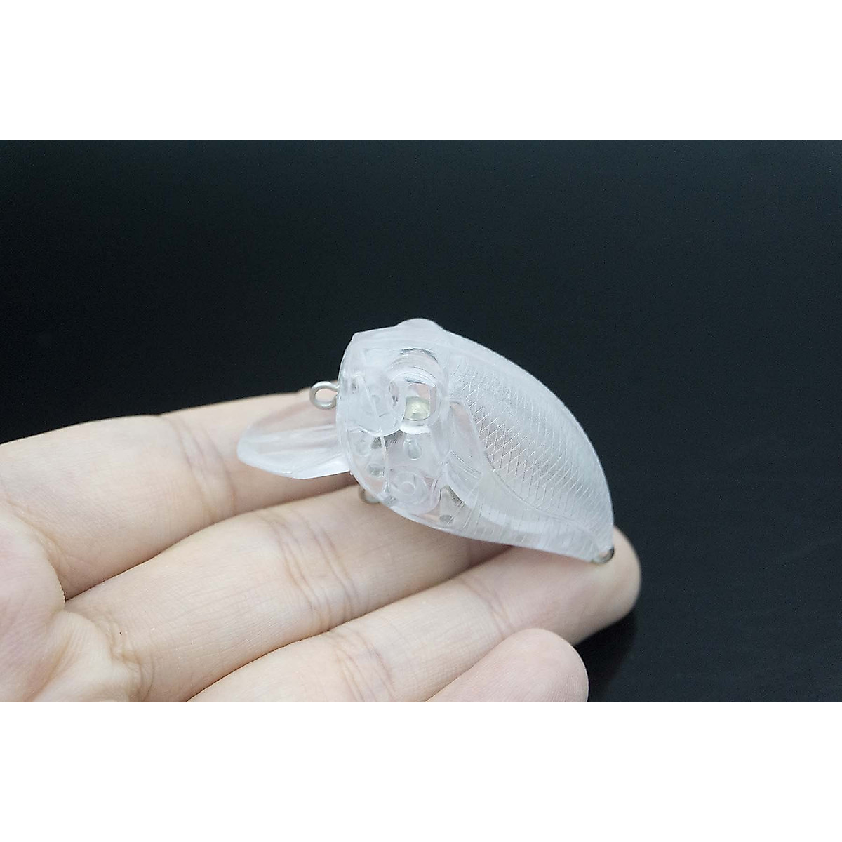 New 10PCS Unpainted Fishing Blanks Crankbait 4.5cm 7.25g topwater Artificial Bait Fishing Lures Blank Minnowbait Hard unpainted Artificial Bait Bodies DIY Fishing Tackle Spoons with Free Eye