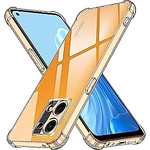 USTIYA Case for Reno 7 (No for 5G) / Oppo F21 Pro Clear TPU Four Corners Protective Cover Transparent Soft funda