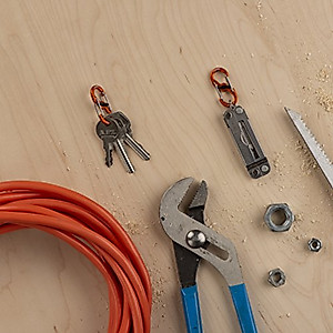 Nite Ize S-Biner MicroLock, Locking Key Holder, 5-Pack, Assorted Colors, Aluminum