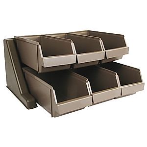 Winco OGZ-6 Organizer Set Brown, Medium