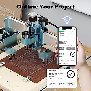 Genmitsu GGW-U232 Wireless Wi-Fi Module Kit, App G-Code Sending, Remote Control and Monitor CNC Milling Machine Offline Controller for PROVerXL 4030, PROVerXL 4030 V2, PROVerXL 6050