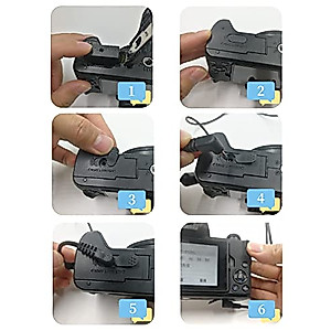 Tengdaxing ACK-E12 Power Adapter LP-E12 Wired Dummy Battery Kit for Canon EOS M200, M50, M10, M50 Mark ii, M100, EOS M, EOS M2, Kiss M, M2 Cameras