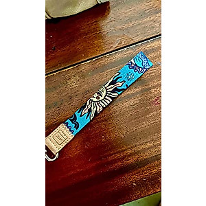 DQL wrist key lanyard, Bohemian key chain wristlet hand lanyard key wrist strap, keychain short key lanyard, car key holder for women(Cute)