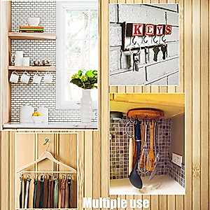 Shells 50PCS Silver Color Zinc Plated 1.28 Inches Metal Cup Hooks Round End Screw Hooks Self-tapping Screws Hooks