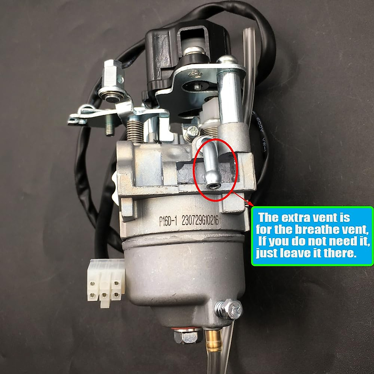 LIZAPUS Huayi Carburetor Compatible with A-ipower SUA2000i 2000 Watt SUA2300i 2300 Watt Portable Inverter Generator with gaskets and step motor