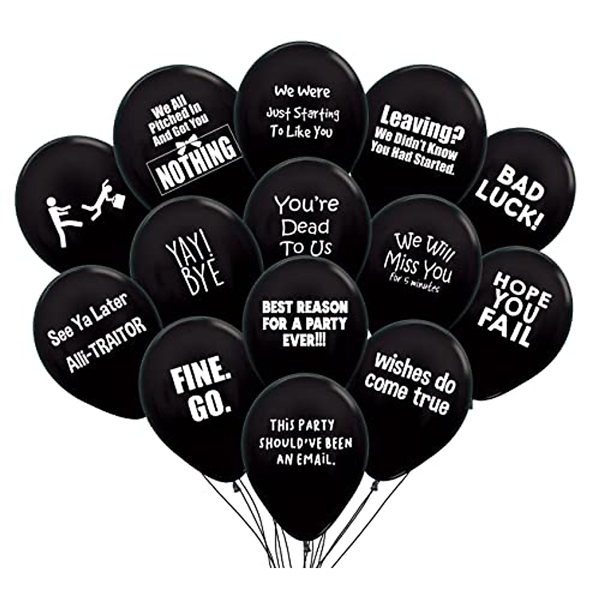 ROFLmart 42 Funny Coworker Going Away Last Day Office Party Decorations Balloons