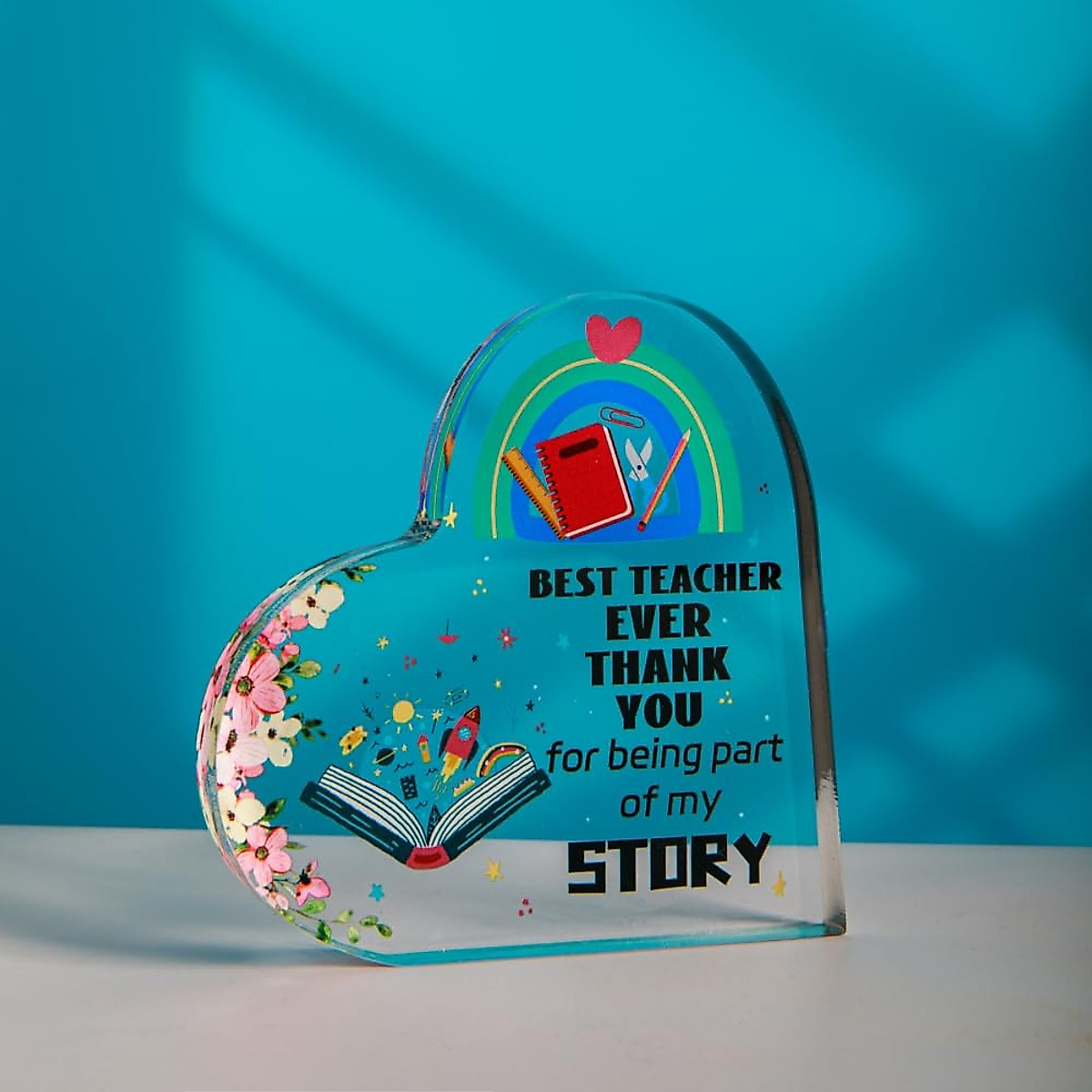 Teacher Appreciation Gift Idea for Women - End of Year Thank You Basket from Student, Welcome Back to School, Unique New Teachers Day Graduation Gift (B)