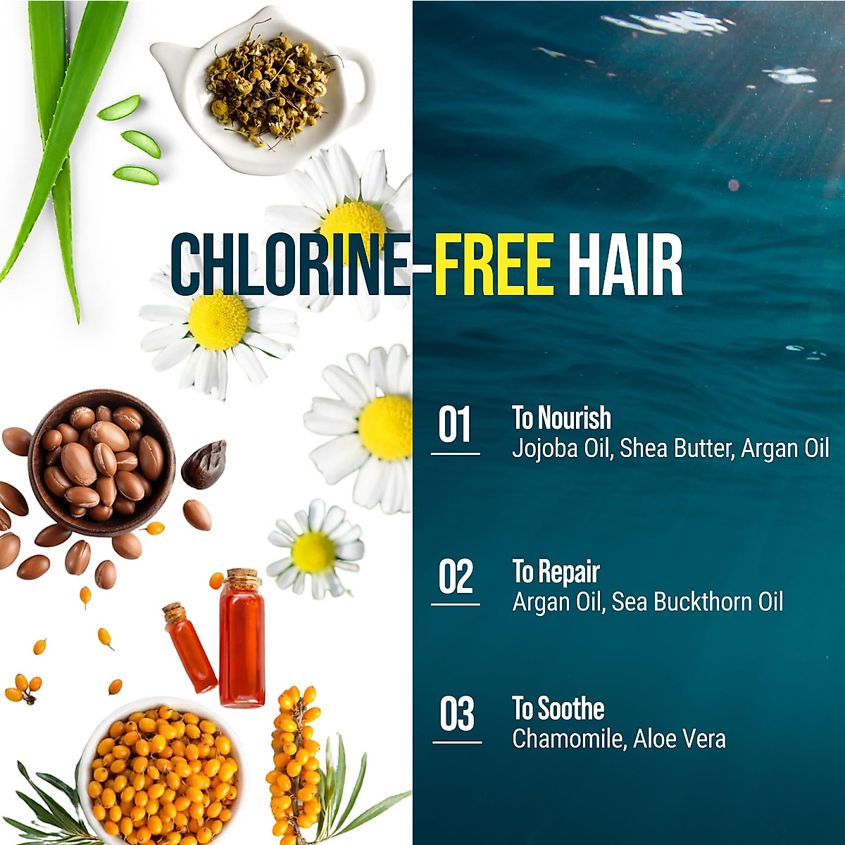 TRIHARD Swimmers Shampoo Extra Boost + Pre & Post Swim Conditioner | Chlorine And Hair Solutions | Swimming Two-In-One Duo