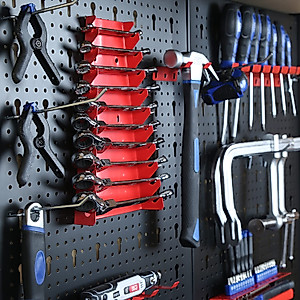 Prostormer Workbench, 31.5 inch Multipurpose Garage Work Bench Table with Peg Board Hook Kit for Home, Garage, and DIY Projects