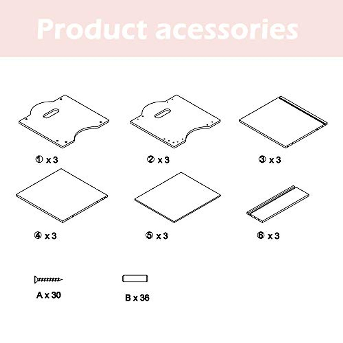 labebe Baby Storage Box Wooden, Toddler Organizer Cubes Wood for Infant 12 Month & Up, Nursery Storage Box for Toys/Clothes/Books/Food, 3- Layer Kid Container Multi-Color Unicorn Printed