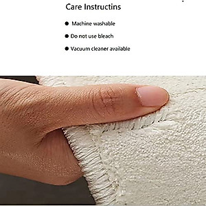 wxnzsl Area Rug 2x3 Washable Non Slip Rugs,Vintage Low Pile Boho Accent Entryway Rug for Living Room Bedroom Kitchen - Beige