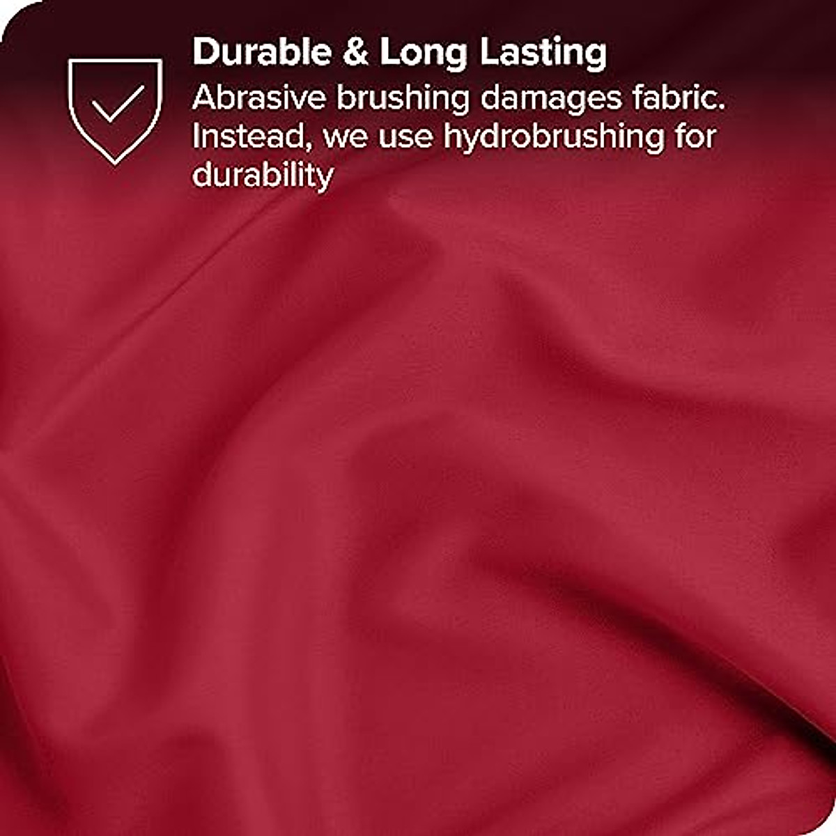 Bare Home Duvet Cover Queen Size - Premium 1800 Super Soft Duvet Covers Collection - Lightweight, Cooling Duvet Cover - Soft Textured Bedding Duvet Cover (Queen, Red)