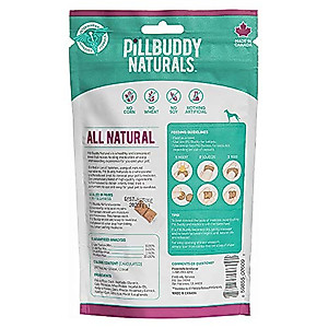 Presidio Pill Buddy Naturals - All Natural Ingredients - Duck Recipe Pill Hiding Treats for Dogs - Make A Perfect Pill Concealing Pocket Or Pouch for Any Size Medication - 30 Servings