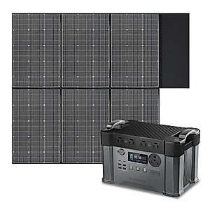 ALLPOWERS S2000 Pro Portable Power Station with SP039 Panel Included, 1500Wh MPPT Solar Generator 2400W with Portable Solar Panel 600W for RV Outdoor Camping Home Emergency