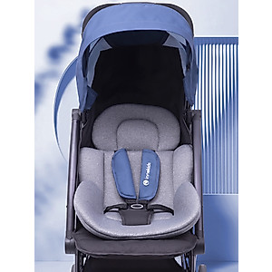 Innokids Infant to Toddler Head and Body Support Pillow, Newborn Car Seat Insert Cushion Pad, Headrest with Adjustable Height, Perfect for Baby Carseats, Strollers, Carriers (Gray)