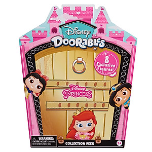 Disney Doorables Glitter and Gold Princess Collection Peek, 8 Blind Bag Inspired Figures, Officially Licensed Kids Toys for Ages 5 Up by Just Play