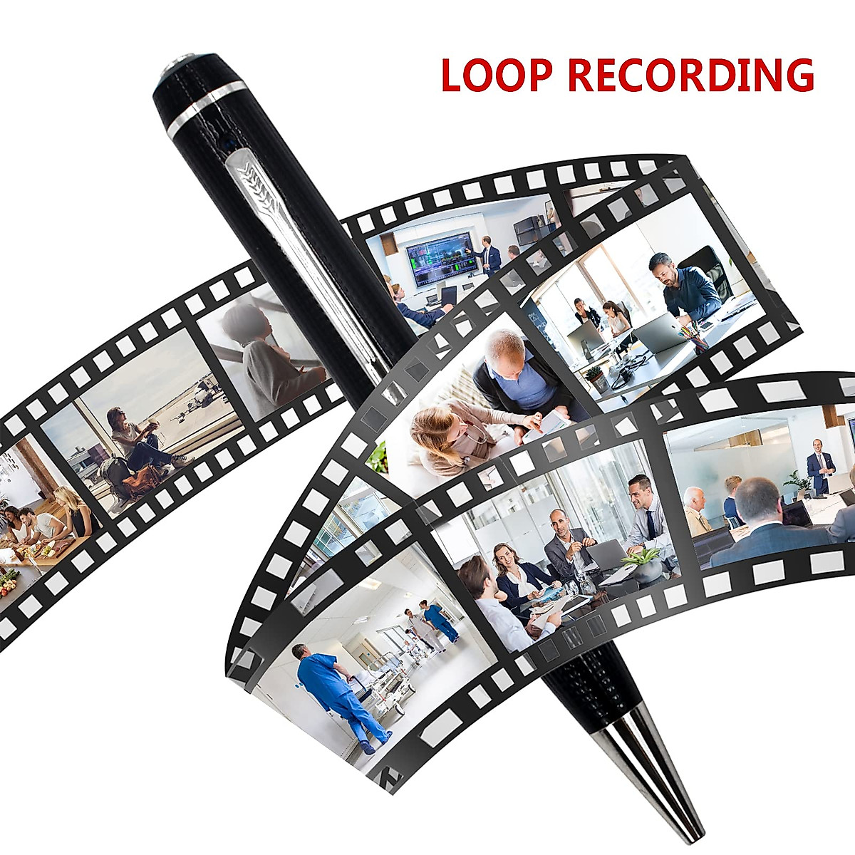 mom faves Hidden Spy Camera Pen, 1080P HD Body Cam with Loop Recording Portable Pocket Cam for Classroom Meetings Indoor/Outdoor