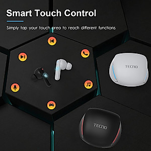 Tecno H2 True Wireless Earbuds & G01 Gaming Earbuds