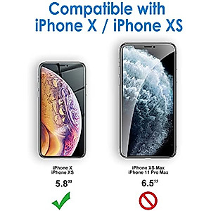 ImpactStrong Compatible with iPhone X Case/iPhone Xs Case, Heavy Duty Dual Layer Protection Cover Heavy Duty Case Designed for iPhone X/Xs 5.8 inch (2018) - Gun Metal