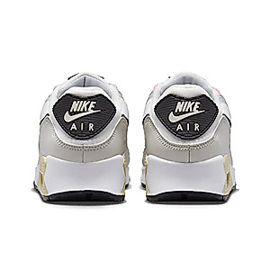 Nike Air Max 90 Women's Shoes (us_Footwear_Size_System, Adult, Women, Numeric, Medium, Numeric_8_Point_5), Summit White/Black-light Bone