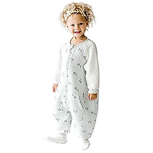 Tealbee DREAMSIE Toddler Wearable Blanket with Sleeves | Baby Sleep Bag Sack with Feet for Walkers and Walking Baby. TOG 0.8 Toddler Sleep Suit to Keep Warm (12M-2T)