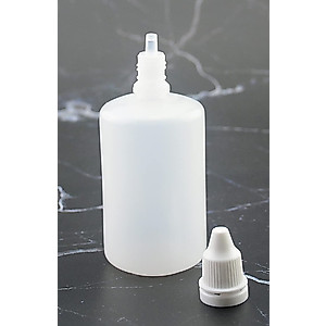 10pcs 50ml Plastic Dropper Bottles, CCHW Empty Plastic Squeezable Eye Dropper bottle LDPE with Childproof Cap (10)