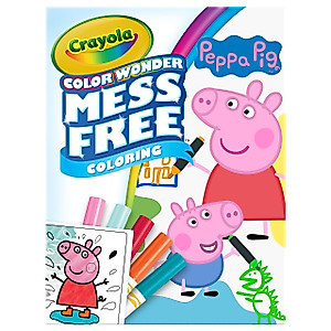 Crayola Peppa Pig Color Wonder Activity Set, Mess Free Peppa Pig Coloring Pages for Toddlers, Peppa Pig Toys & Gifts, Stocking Stuffers