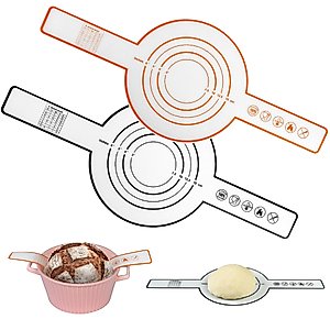 2 Pcs Silicone Bread Sling for Dutch Oven ， Non-stick & Easy to Clean Reusable Silicone Baking Mat With Long Handles，Heat Resistant sourdough silicone bread sling，Easy To Transfer Sourdough Bread
