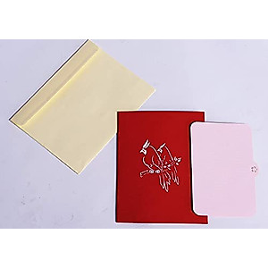 3D Popup Card of Cardinal Bird, Paper Art & Handicrafts, Greeting Cards, Handmade Gifts by PQDGlobal (Cardinal couple)