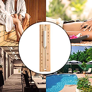 Horticulture Garden Entertainment, 15 Minutes Sand Timer Countdown Clock Accessory for Sauna Spa Room Wooden Sauna Hourglass for Sauna Spa Room