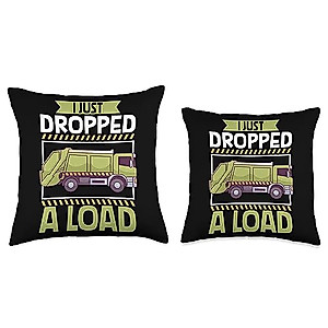Garbage Trucks Recycling Garbage Truck Driver Throw Pillow