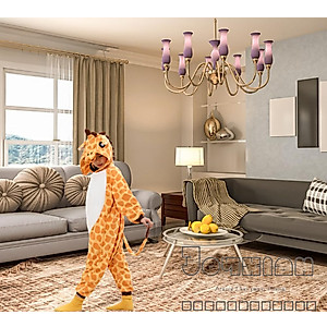 Joyxiam Kids Onesie Animal One Piece Pajamas Halloween Christmas Cosplay Costume Cartoon Pjs (4T)