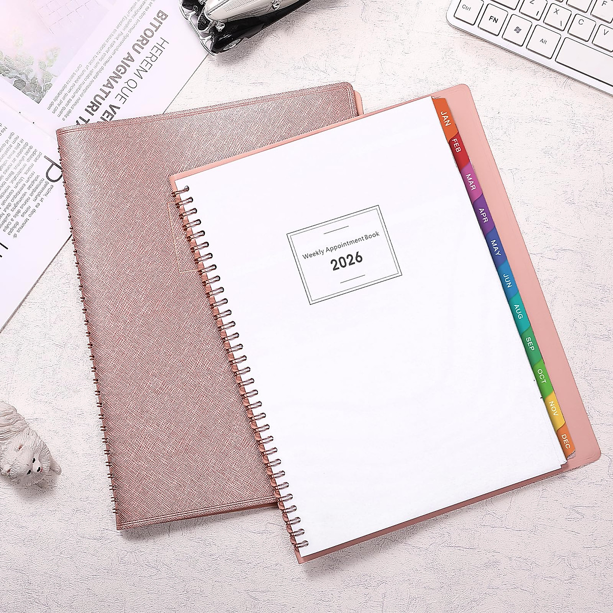 2023 Weekly Appointment Book - Daily Hourly Planner 2023, January 2023- December 2023, 8.4" x 10.6", 15-Minute Interval, Flexible Soft Cover, Twin-Wire Binding, Perfect for Your Life