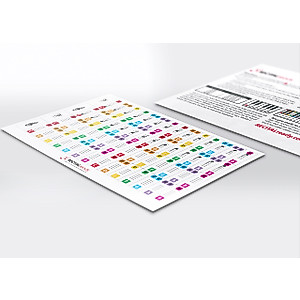 Best Reusable Large Color Piano Key Note Keyboard Stickers for Adults & Children’s, FREE E-BOOK, Great for Beginners Sheet Music Book, Teacher Recommended to Learn to Play Faster