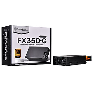 SilverStone Technology SST-FX350-G Flex ATX 1U 350 Watt 80 Plus Gold Power Supply with Fixed Cables