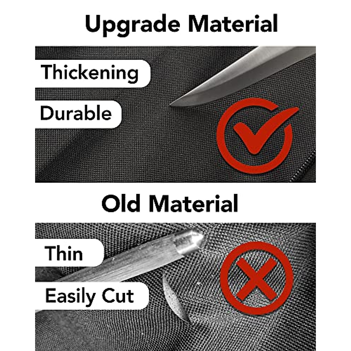 Wessleco Chef Knife Bag(5 Slots), Knife Case Nylon Kitchen Storage Knife Carrying Pouch Red