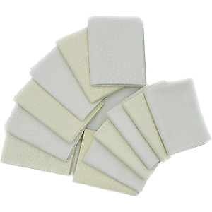 Tone on Tone Fat Quarter Bundles (18”x22”) - 12 Pack - Premium Fabrics for Quilting, Sewing, & DIY Projects (White & Cream)