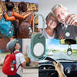 Blaspins Compatible with Apple AirTag Silicone Case Pine Green for AirTag Keychain (2021), AirTag Not Included, Protective Case - Pine Green