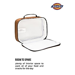 Dickies Kids Insulated Lunch Bag for School, Thermal Reusable Lunch Box for Kids, Boys, Girls - 8 Years Old and Up (Brown Duck)