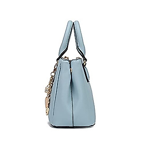 MKF Collection Satchel Bag for Women’s Crossbody Handbag Vegan Leather Top-Handle, Wristlet Wallet Purse Set Tan