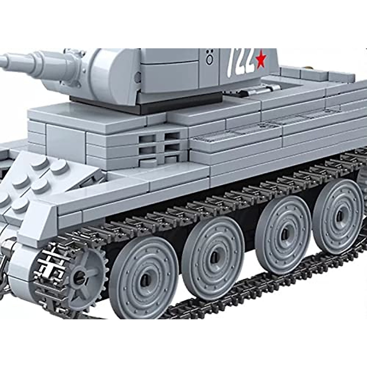 General Jim's Military Brick Building Set - WW2 Russian BT-7 Cavalry Army Tank Building Blocks Model Kit for Military, History Enthusiast, Teens and Adults