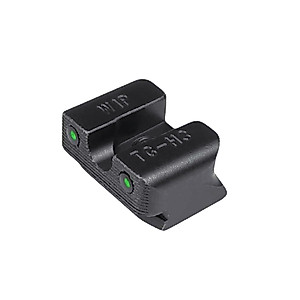 TRUGLO Tritium Pro Glow-in-the-Dark Handgun Night Sights for Walther Pistols, Walther P99 and PPQ (Orange Rear Sight)
