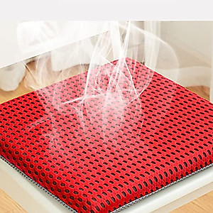 HYZXK Seat Cushion with Non-Slip Cover 100% Memory Foam,Seat Cushion for Back Pain with Ergonomic Design,- Perfect for Office Chair Car Wheelchair Travel,Orange,45x45cm