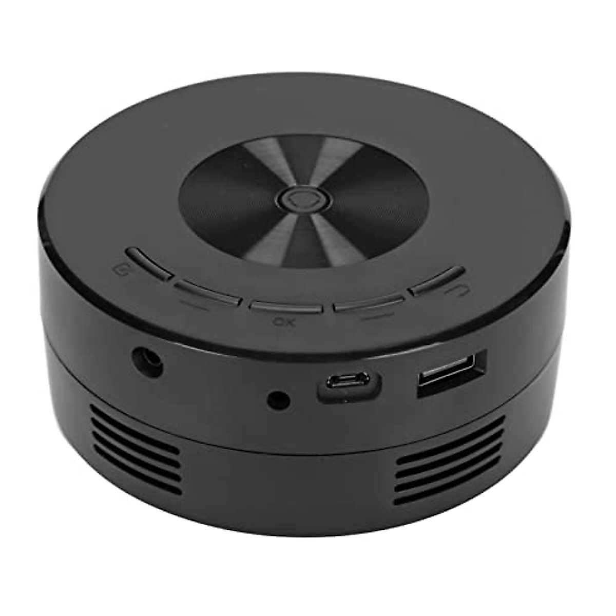 Portable Projector, Same Screen Function TFT LCD 1080P HD Diffuse Reflection Imaging Eye Protection Mini Projector Mobile Power Projection Built in Speaker Video Projector for Home Outdoor
