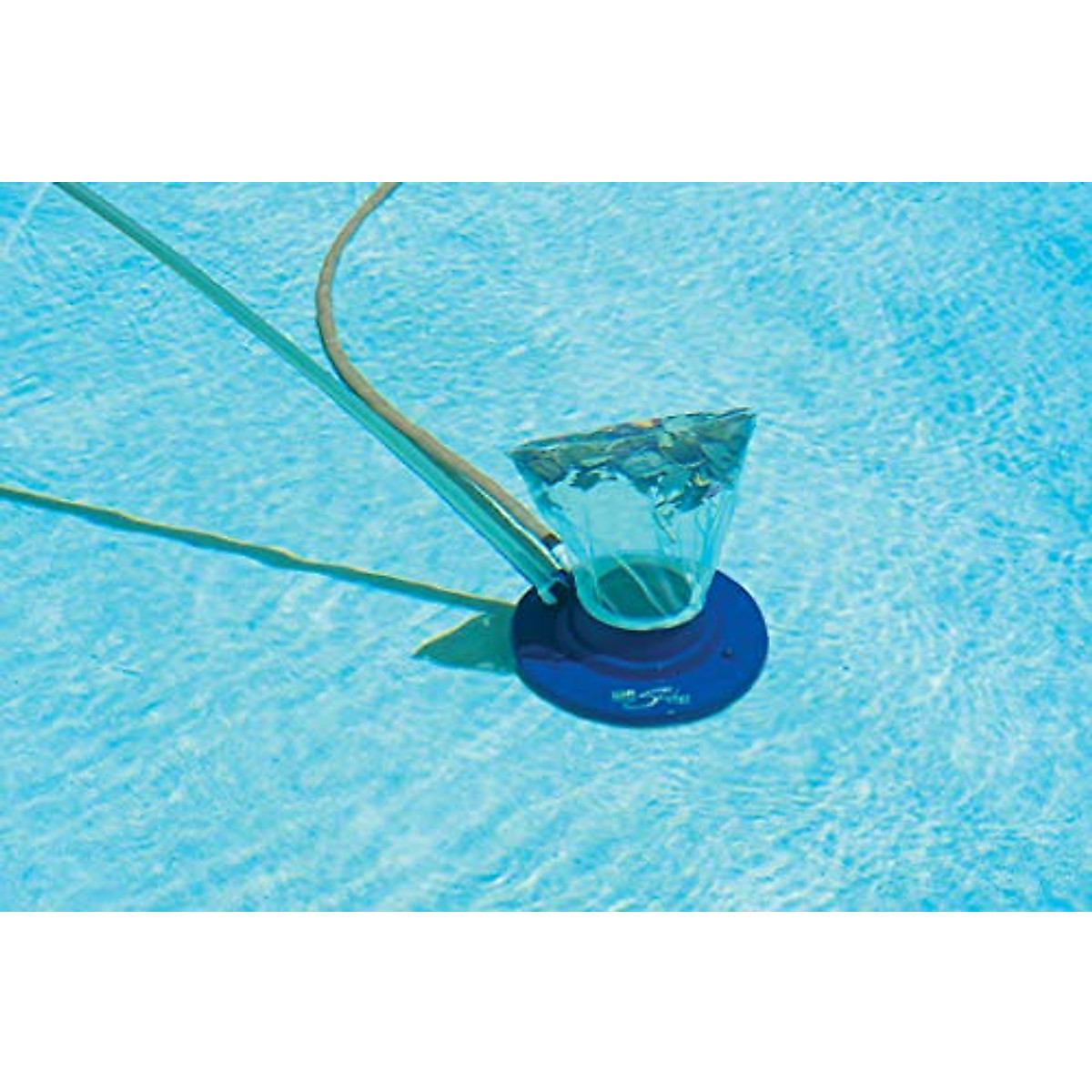 Poolmaster 28300 Big Sucker Swimming Pool Leaf Vacuum, Blue & Swimline Professional Heavy Duty Deep-Bag Pool Rake, Blue