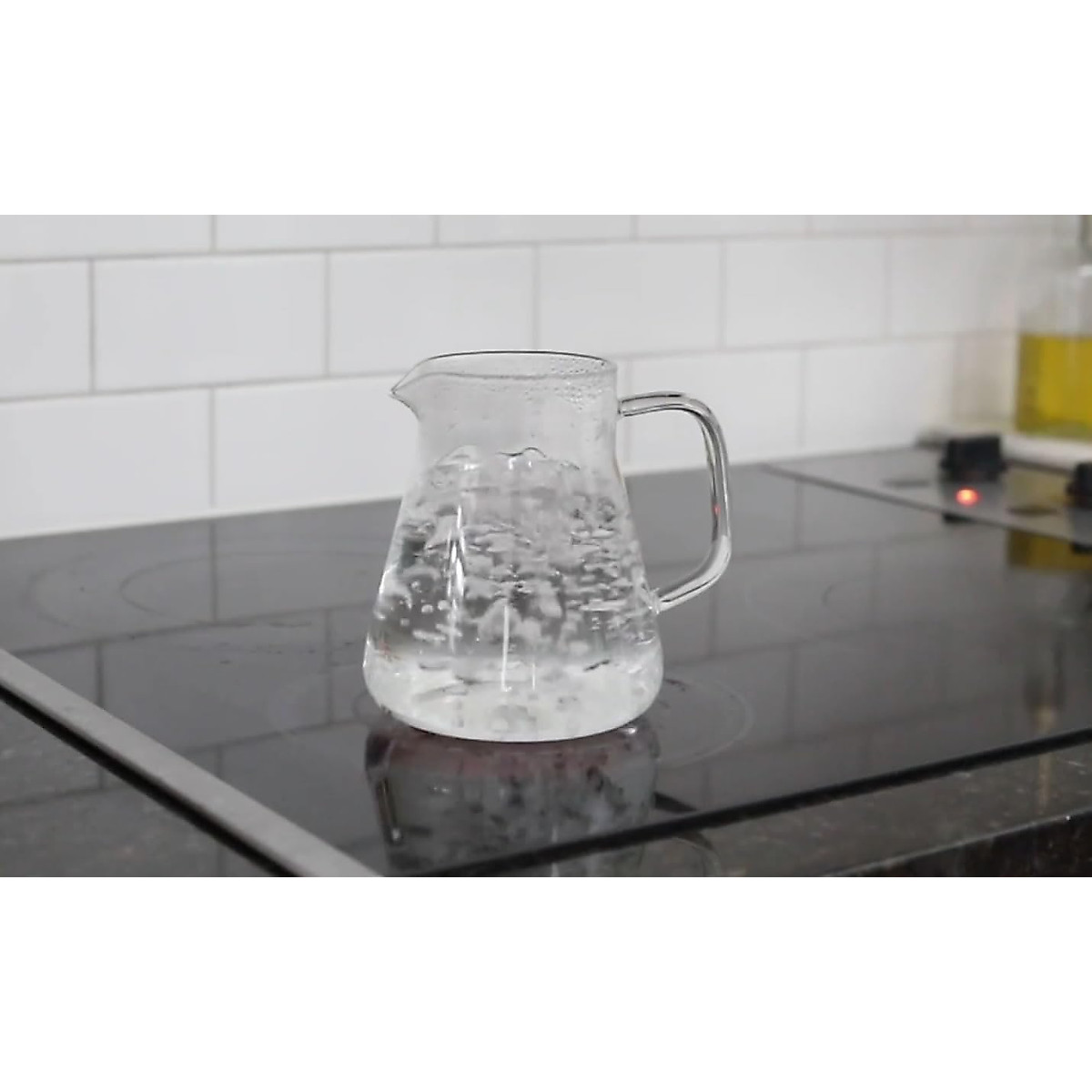 Teabloom One-Touch Tea Maker, 2-in-1 Teapot and Kettle with Stainless Steel Filter Lid for Loose Tea – Stain-free Borosilicate Glass Tea Pot (15 Oz) – Tea Connoisseur's Choice