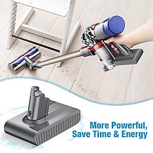 Powerextra 21.6V 4.0Ah V6 Battery Compatible with V6 DC58 DC59 DC61 DC62 DC72 DC74 Absolute Animal Motorhead Slim SV03 SV04 SV05 SV06 SV07 SV09