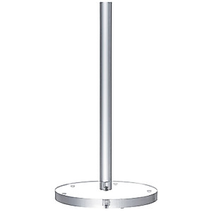 MyGift Modern Clear Premium Acrylic Standing Paper Towel Roll Upright Holder, Minimalist Transparent Countertop Disposable Kitchen Towels Dispenser Stand