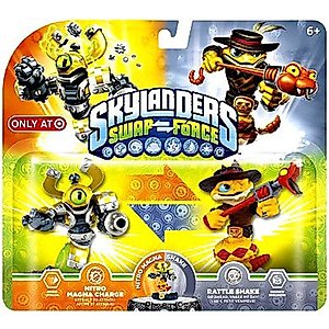 Nitro Magna Charge & Rattle Shake Double Pack Swap Force Characters Exclusive